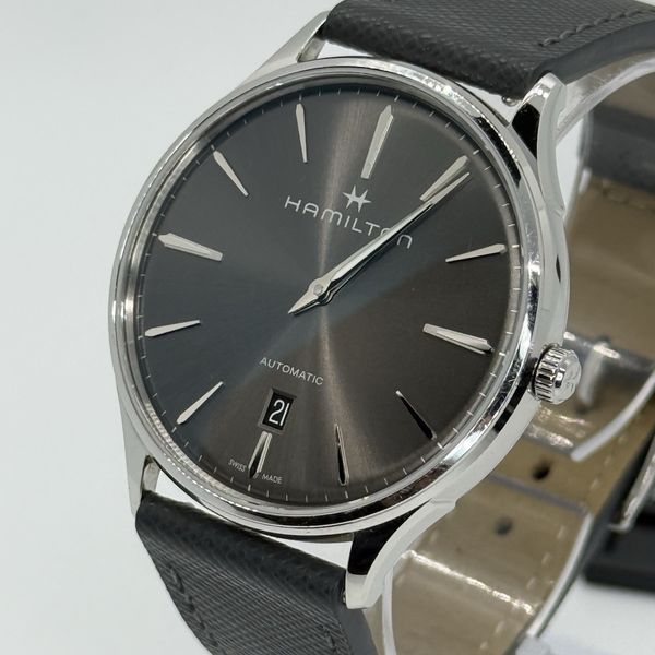 Hamilton Jazzmaster Thinline Automatic Watch - Dark Gray Dial ...
