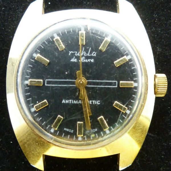 VINTAGE RUHLA DE LUXE GOLD FILLED AUTOMATIC MEN'S WATCH | WatchCharts ...