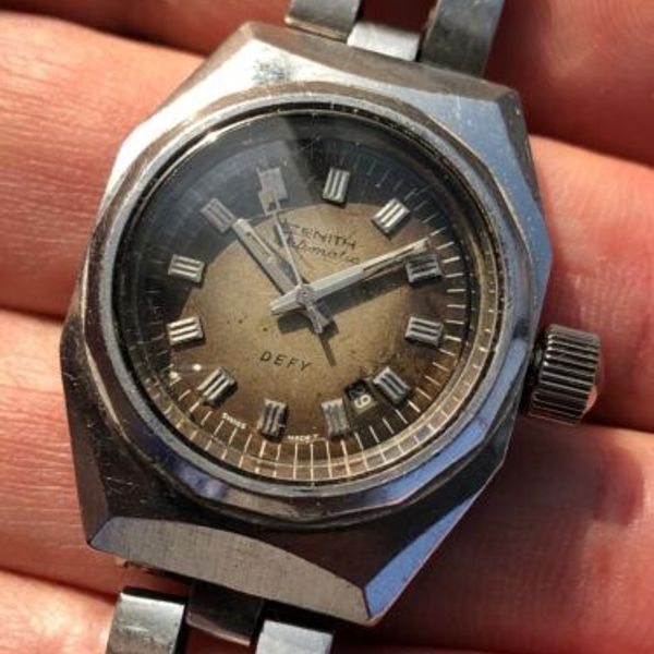 Zenith Automatic Defy Lady Original Brown Dial Rare Watch Vintage ...