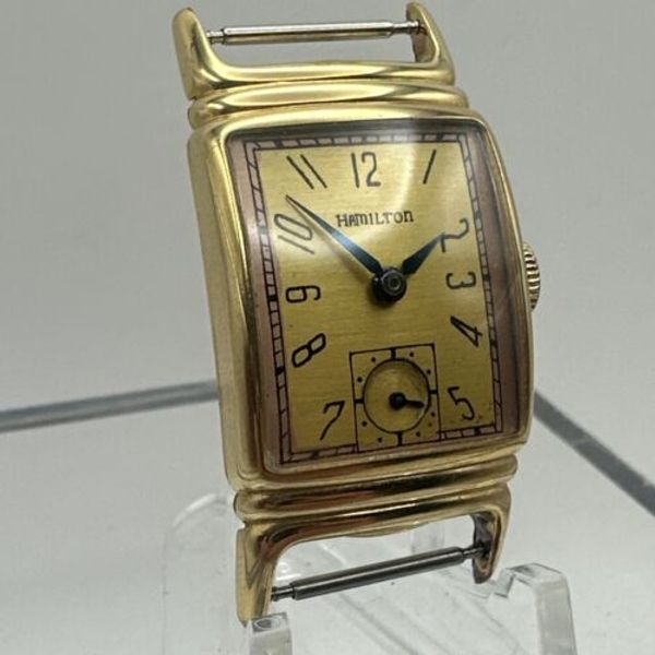 1939 Hamilton Winthrop 19 Jewel Cal 982 Menâ s 14K Gold Filled Wrist ...