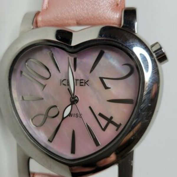 Ice Tek Women's Heart Watch Ladies Pink Swiss Quartz | WatchCharts ...