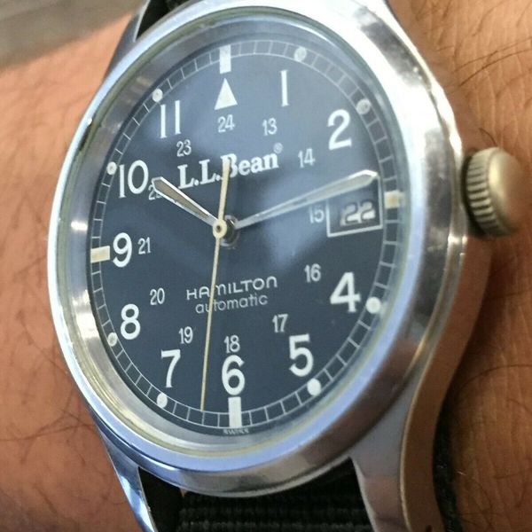 Vintage 1991 Hamilton 9721 Lim Edition LL Bean Automatic Mens Watch ETA ...