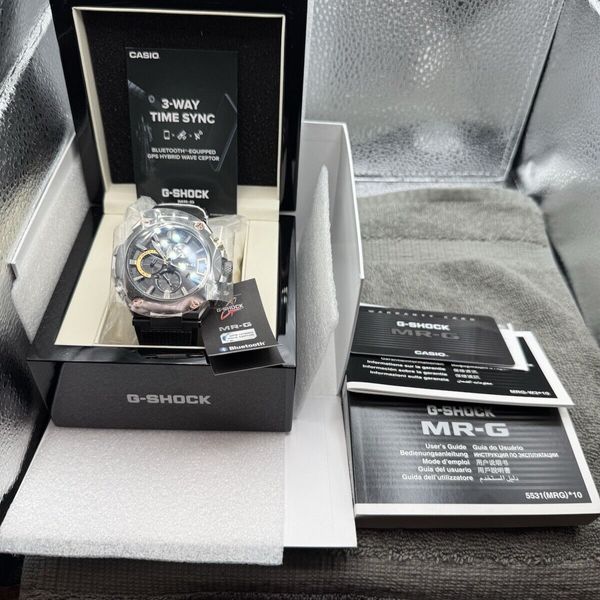 NEW Casio G-SHOCK MR-G MRG-G2000R-1AJR Men's Solar Radio GPS Black ...