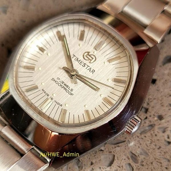 [WTS] Timestar Brushed Silver Dial Indo-French collab Hand Wind ...