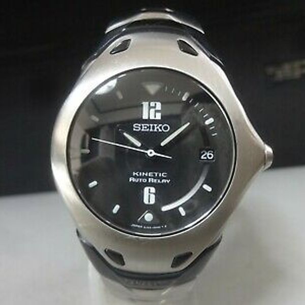 Japan 1999 SEIKO Kinetic watch [KINETIC Auto Relay] 5J22-0A70 Sapphire Crystal | WatchCharts ...