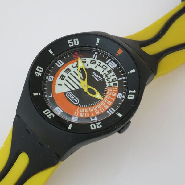 New! Swatch Diver's Watch 200 m Funscuba Farfallino Yellow SUGB101 ...