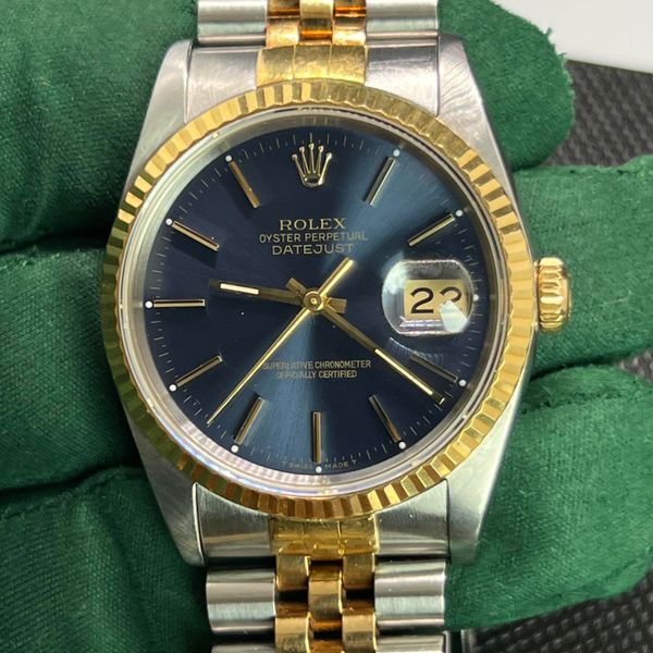 [WTS] Rolex Datejust 16233, R Serial, with beautiful blue dial ...