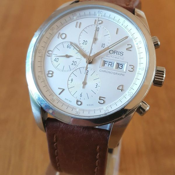 Oris Classic XXL day-date automatic chronograph mens watch 7515 ...