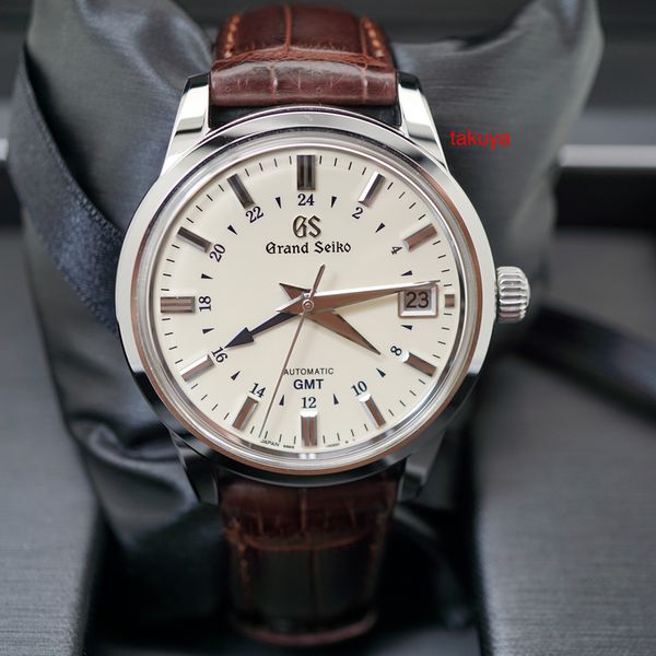 FSOT:GRAND SEIKO SBGM221 9s MECHANICAL AUTOMATIC GMT IVORY DIAL ...