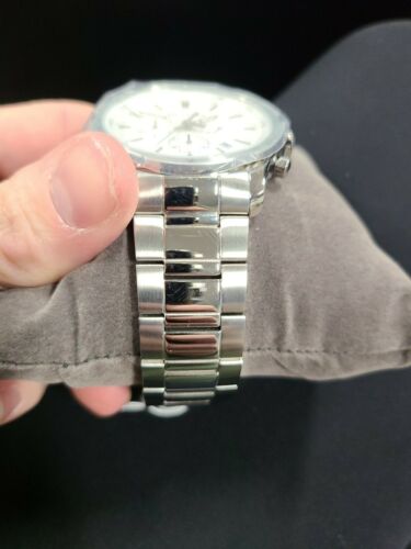 Bulova 96B335 Chronograph 43 mm White Dial Stainless Steel New Men's ...