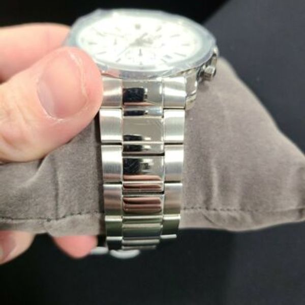 Bulova 96B335 Chronograph 43 mm White Dial Stainless Steel New Men's ...