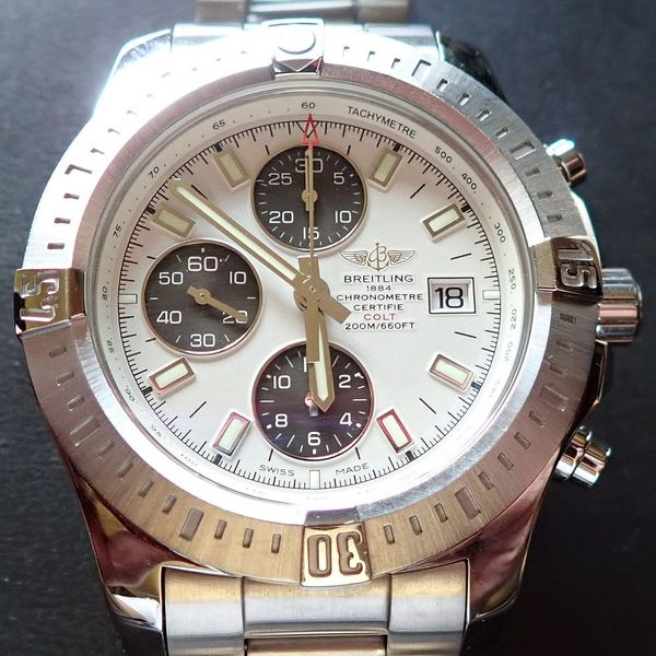 FS: Breitling Colt Chronograph Panda Dial Ref# A133881/G804 ...