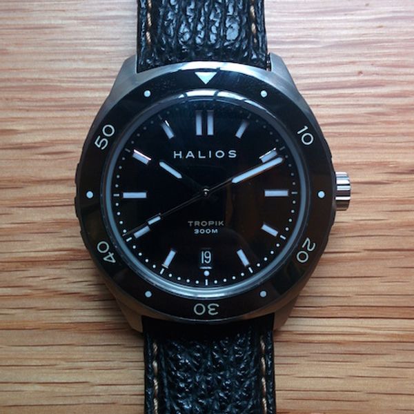 SOLD: Halios Tropik SS Black Dial & Bezel | WatchCharts Marketplace