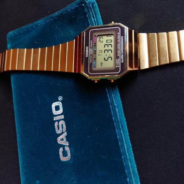 Casio A700WG-9A Vintage Series Gold Tone Stainless Steel Bracelet ...