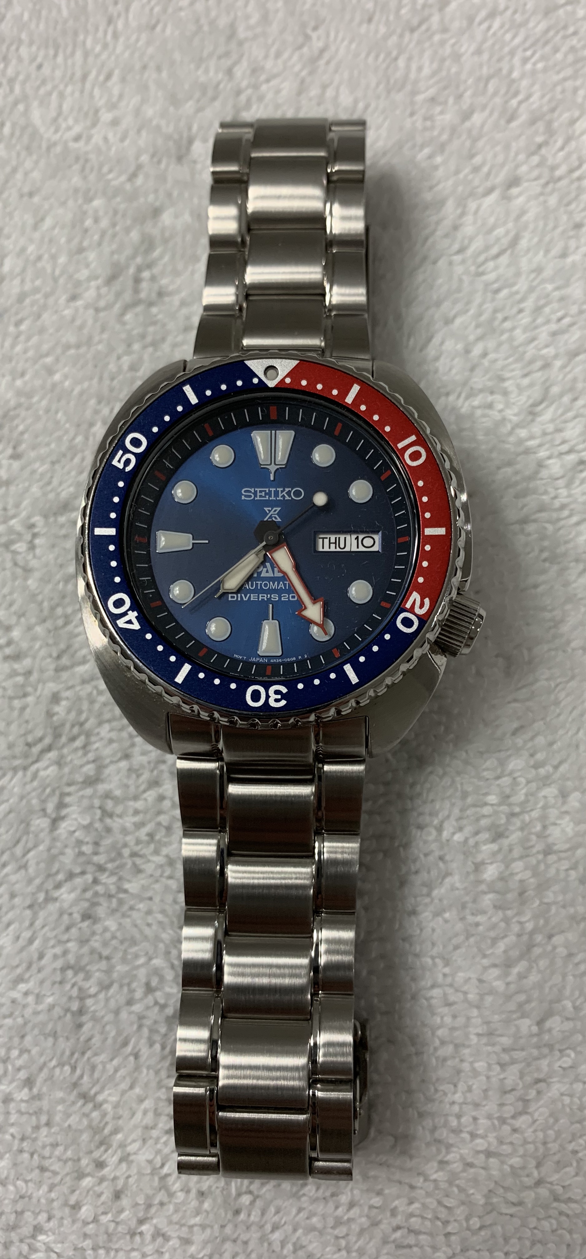 FS: MINT CONDITION SEIKO PEPSI TURTLE SRPA21 PADI EDITION WITH FULL KIT ...