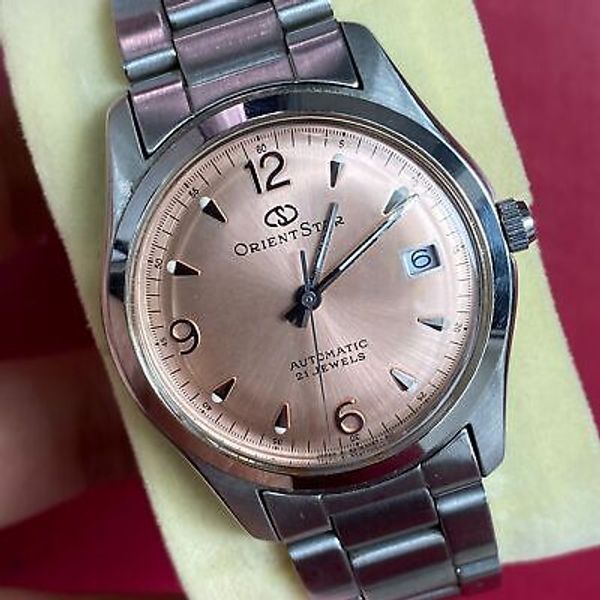 Orient Star Explorer Salmon Dial Automatic 597302-70 Watch Classic ...
