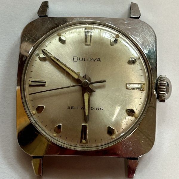 Vintage 1966 M6 Bulova Menâ s Watch Automatic Stainless Running ...