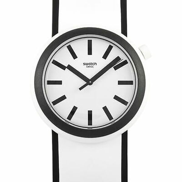 Swatch Popmoving Black and White Unisex Watch PNW100 | WatchCharts
