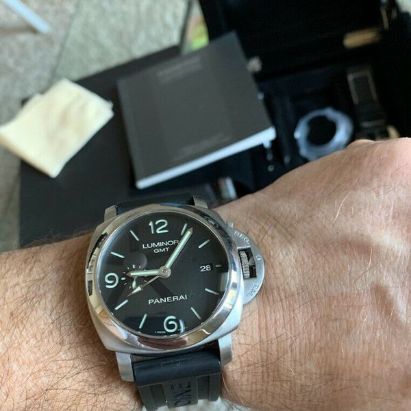 PANERAI PAM320 Panerai Luminor 1950 3Days Power Reserve 44mm GMT ...