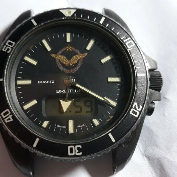 VERY RARE BREITLING NAVITIMER PLUTON 2100 PVD MILITARY ASSIGNED FRENCH ...