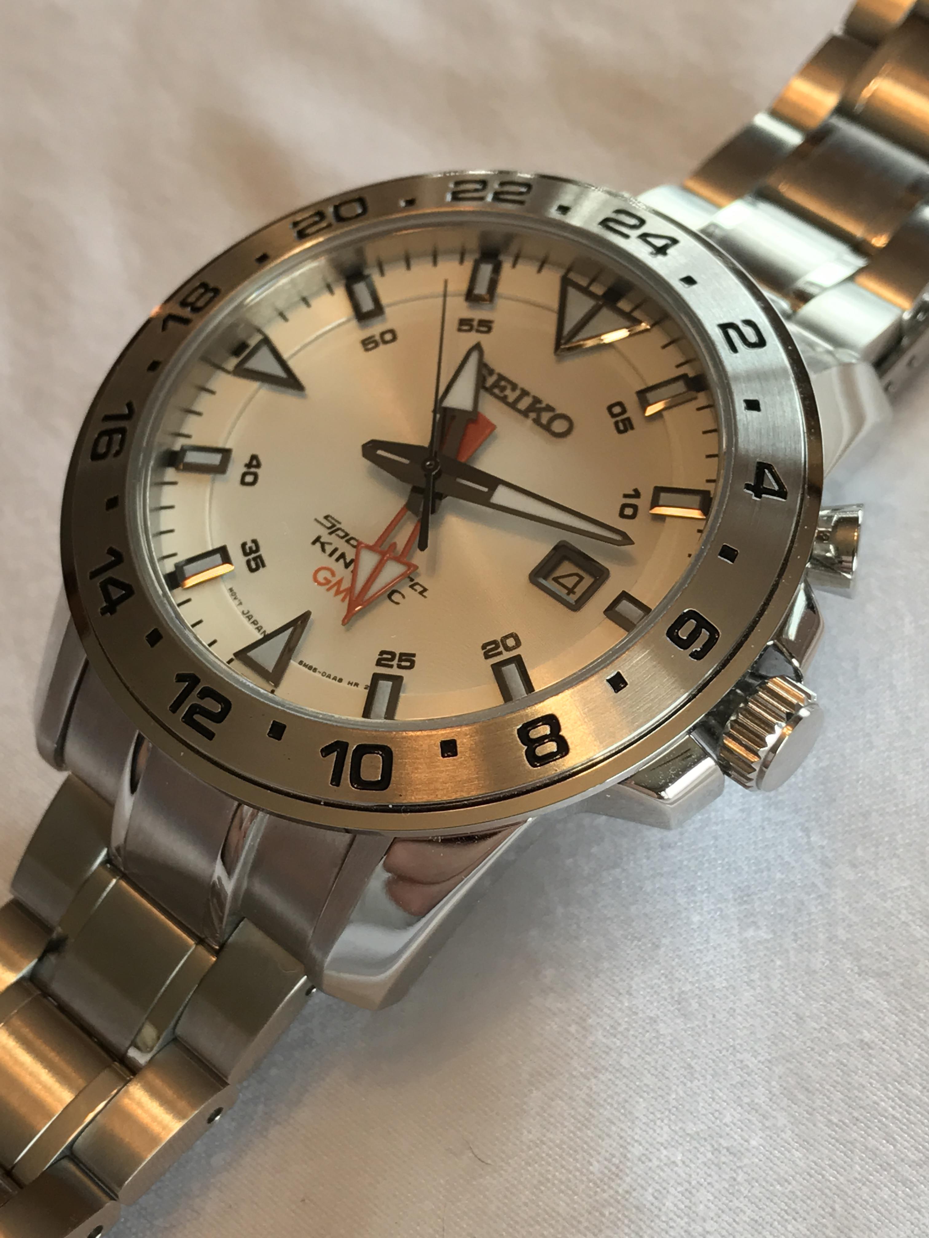 Seiko SUN025 Kinetic GMT | WatchCharts Marketplace