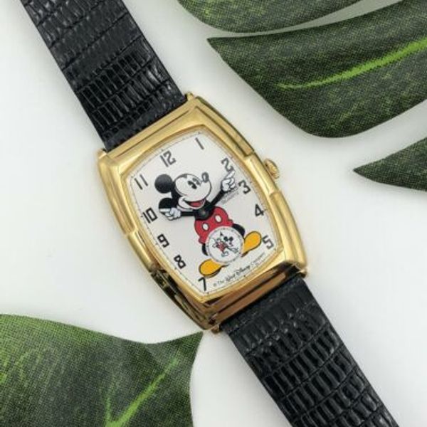 Seiko Mickey Mouse 60th Anniversary Limited Quartz Gold Tone Watch 2k03 ...