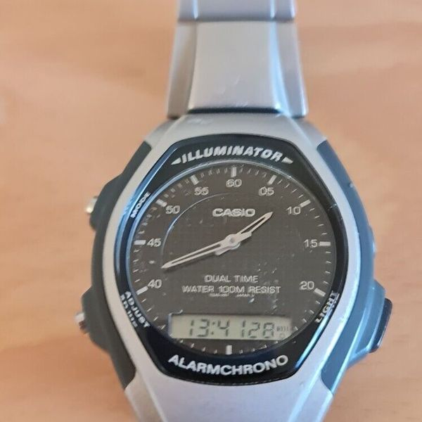 Casio AQ-140W ana digi analogue digital watch | WatchCharts Marketplace