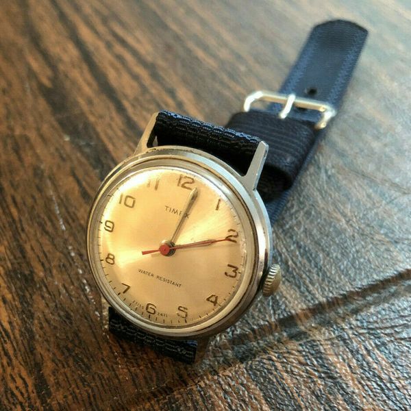 Vintage Timex Mechanical Watch 23150 2471 Runs well Brand new strap ...