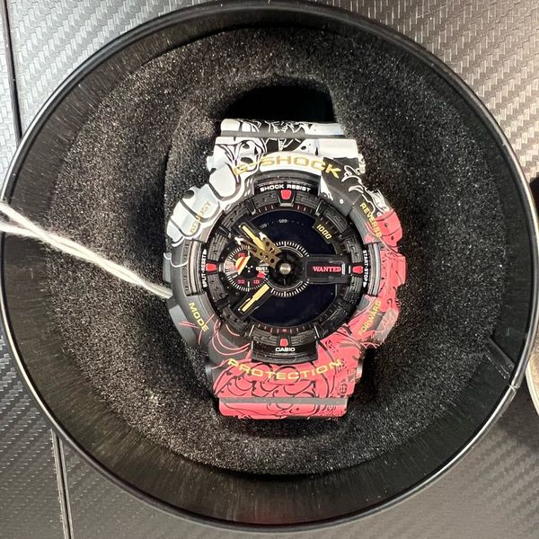 Casio G-Shock x One Piece Multicolor Band Men's Wristwatch GA-110JOP ...