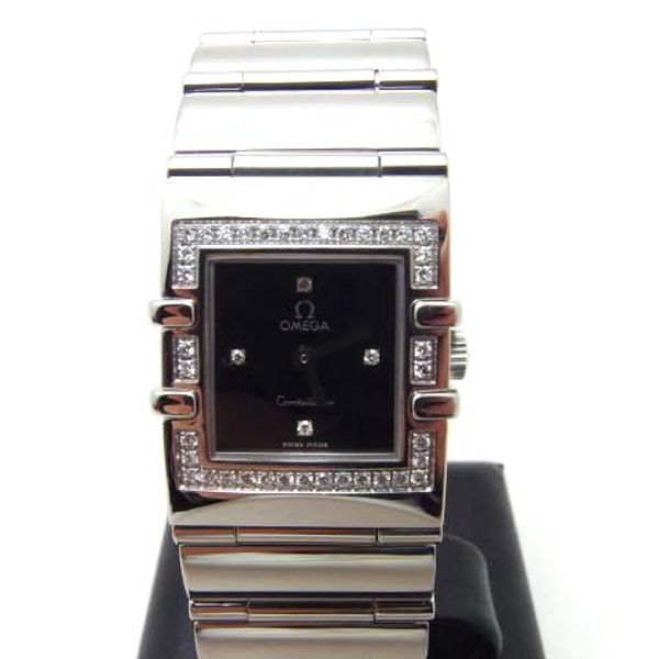 MOEGA Omega Constellation Quadra Diamond Bezel Stainless Steel 1528.46 ...