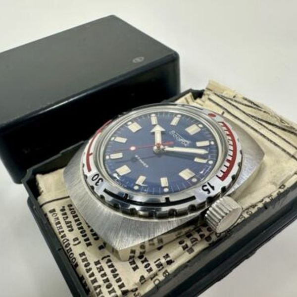 Vostok Amphibia (December 1984) NOS - Original box and Papers ...