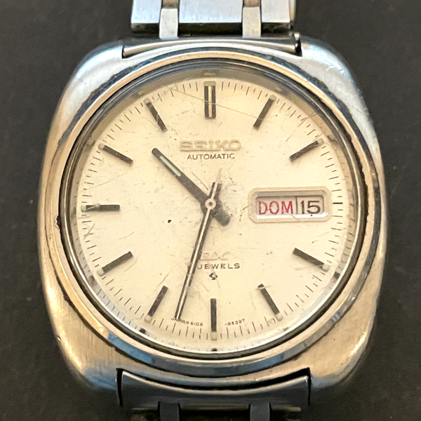 Vintage Seiko DX 6106-8489 Automatic Men's Watch Running Silver ...