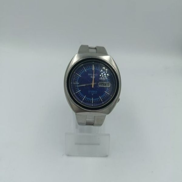 Seiko Men's Watch Sports Automatic Wristwatch with Blue Dial and Day ...