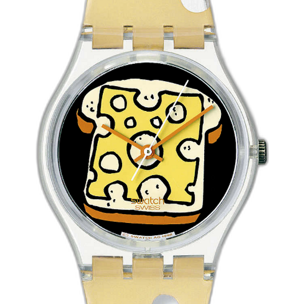 Swatch Cheesy Toast GK304 Price as of August 2025 | WatchCharts