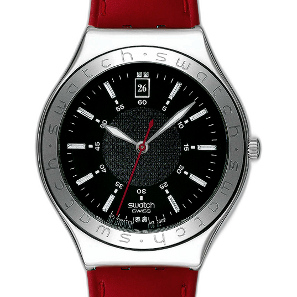Swatch Twirl Red YGS428 Price as of October 2025 | WatchCharts