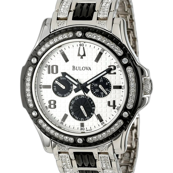 Bulova Crystal Day-Date 98C005 Price as of December 2025 | WatchCharts