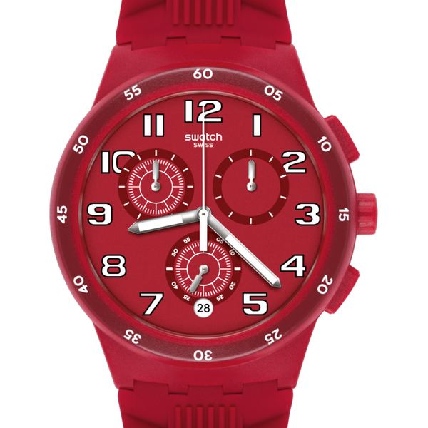 Swatch Red Step SUSR404 Price as of April 2025 | WatchCharts
