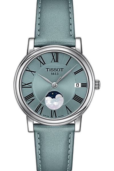 Tissot Carson Premium Lady Moonphase Stainless Steel T122.223.16.353.00 ...