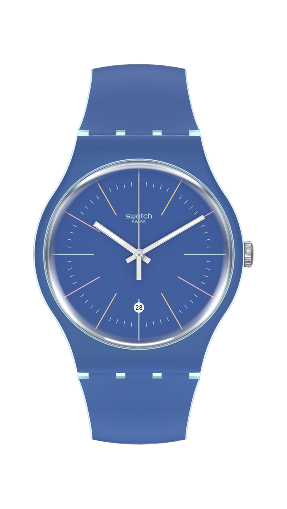 Swatch Blue Layered SUOS403 Price, Specs, Market Insights | WatchCharts CA