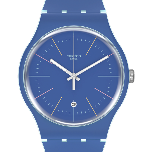 Swatch Blue Layered SUOS403 Price as of October 2025 | WatchCharts