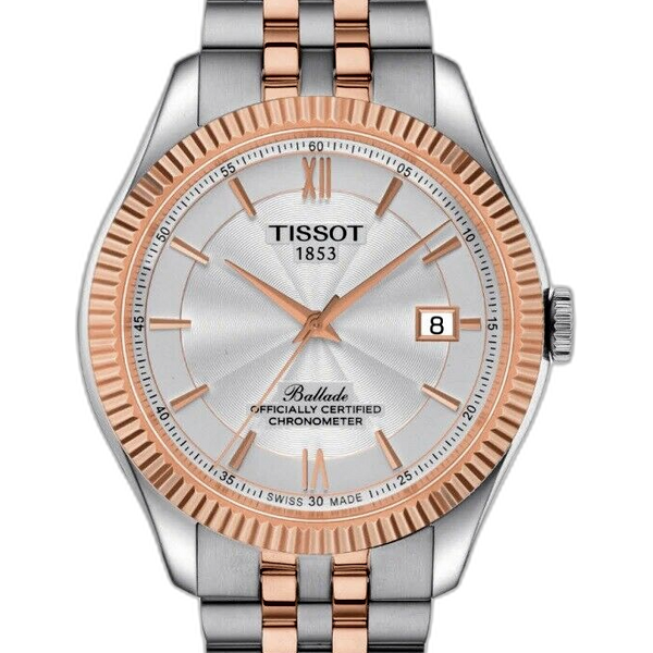 Tissot Ballade Powermatic 80 41 Stainless Steel - Rose Gold PVD T108 ...