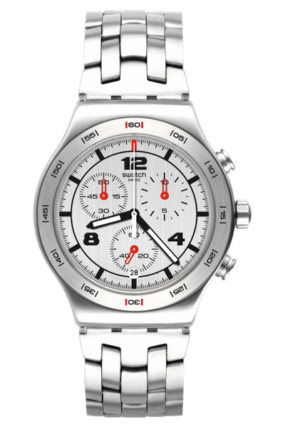Swatch Silver Again YVS447G Price as of May 2026 | WatchCharts