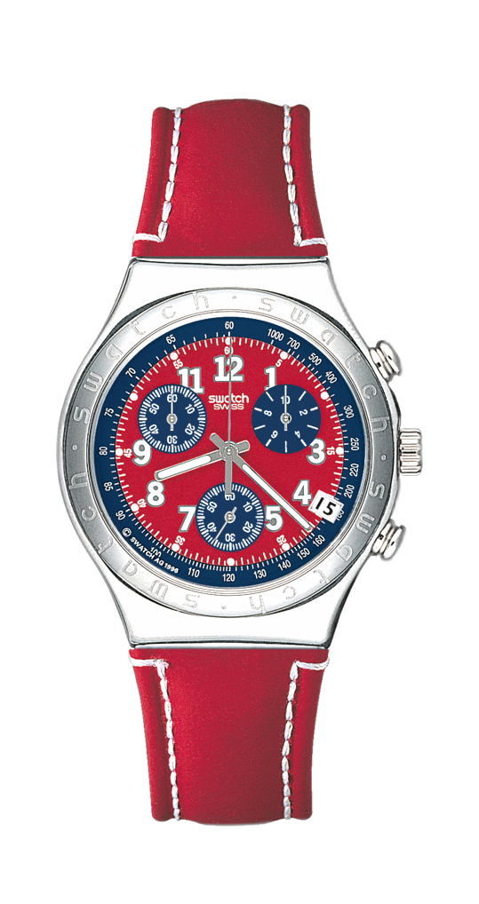 Swatch Secret Agent Red YCS405D Price as of June 2025 | WatchCharts
