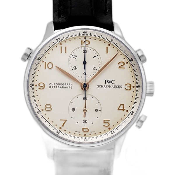 IWC Portuguese Chrono-Rattrapante Black Alligator 371202 Price as of ...