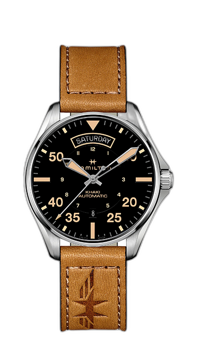 Hamilton Khaki Pilot Day Date Stainless Steel H64645531 Price as of ...