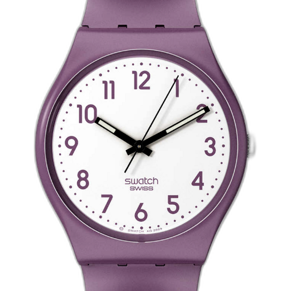 Swatch Purple-and-white GV122 Price as of June 2025 | WatchCharts