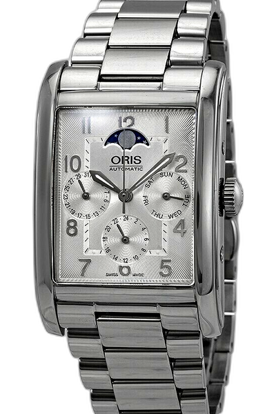Oris Rectangular Complication Stainless Steel 582 7694 4061 Price as of September 2025 | WatchCharts