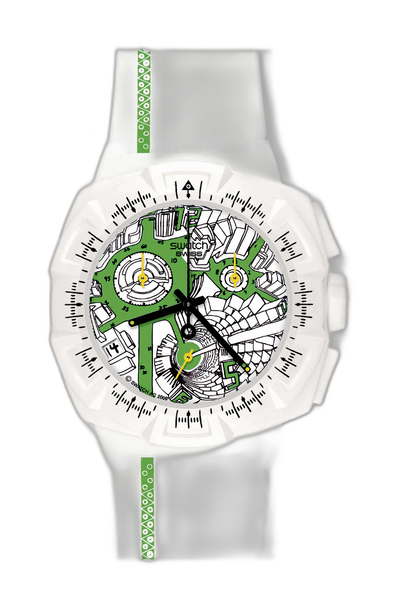Swatch Street Map Green SUIW409 Price as of April 2026 | WatchCharts
