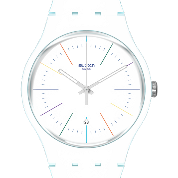 Swatch White Layered SUOS404 Price as of June 2025 | WatchCharts