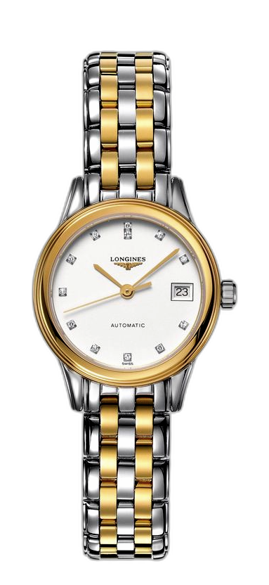 Longines Flagship 26 Automatic Two Tone White Diamond L4.274.3.27 Price ...